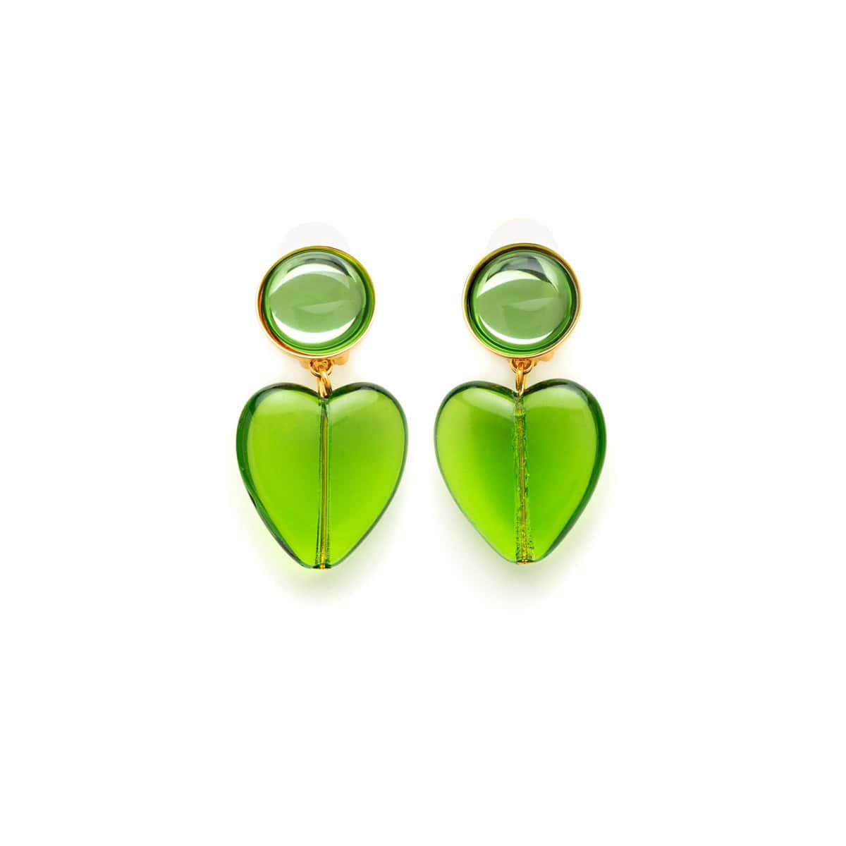 Boucles D'oreilles Clips Doré COEUR - Cécile & Jeanne